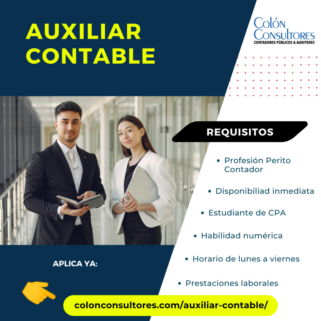 Auxiliar de Contabilidad - Colon Consultores